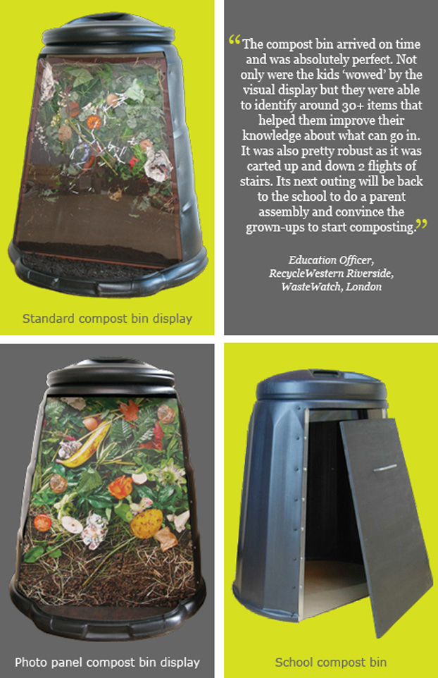 Compost bin recycling display | Recycling Displays